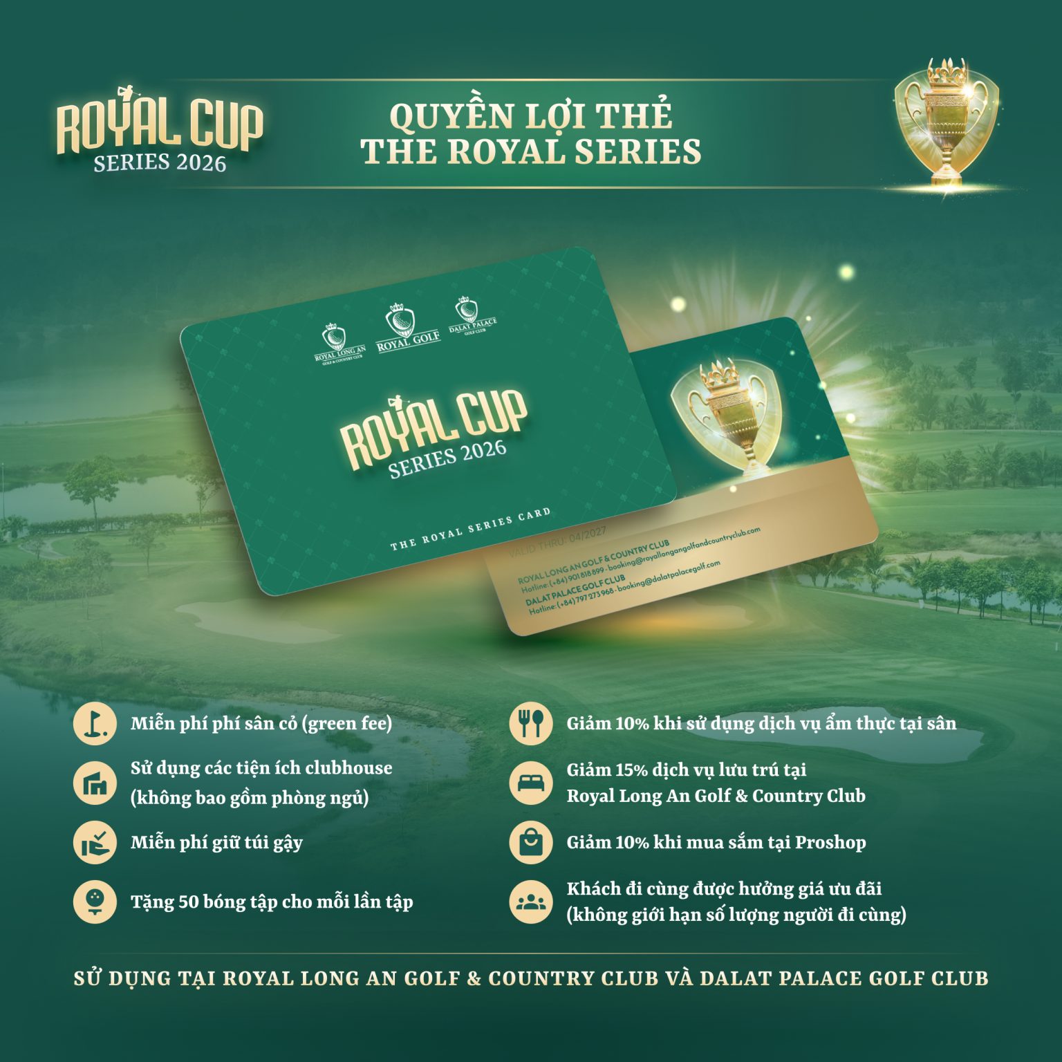 THE ROYAL SERIES CARD 2026 – ĐẶC QUYỀN DÀNH CHO GOLFER TRONG HỆ SINH ...